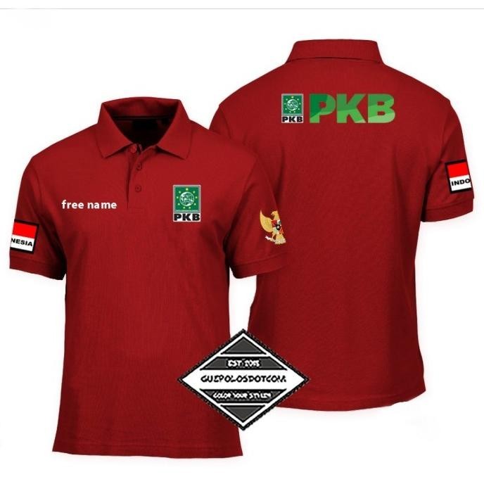 Jual PRODUK BARU TYPE 17 Kaos Kerah MODEL POLO PARTAI PKB - PARTAI ...
