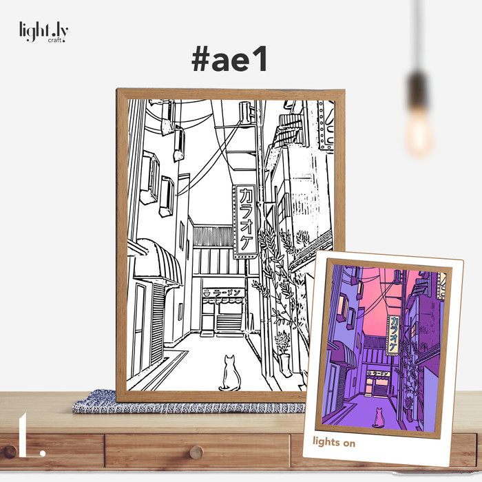 Jual [AESTHETIC SERIES] LUKISAN LAMPU CAHAYA LIGHT ART PAINTING LED ...