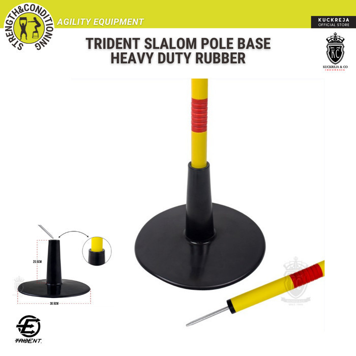 Jual Trident Slalom Pole Base - Heavy Duty Rubber | Shopee Indonesia