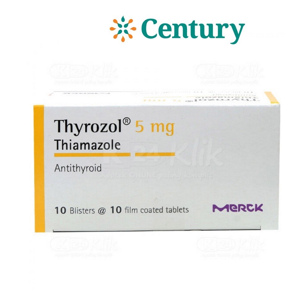 Jual THYROZOL 5 MG 1 STRIP ISI 10 TAB / THIAMAZOLE / OBAT HORMON ...