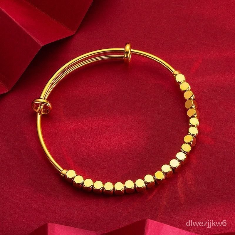 Jual Gelang Disko Wanita, Rantai Tangan Kecil Kubus Gula Emas Gaya Sama ...