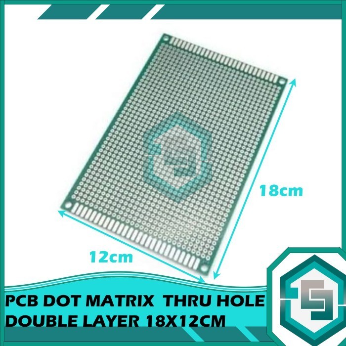 Jual Pcb Dot Matrix 18X12Cm 18*12Cm Thru Hole Double Layer | Shopee ...