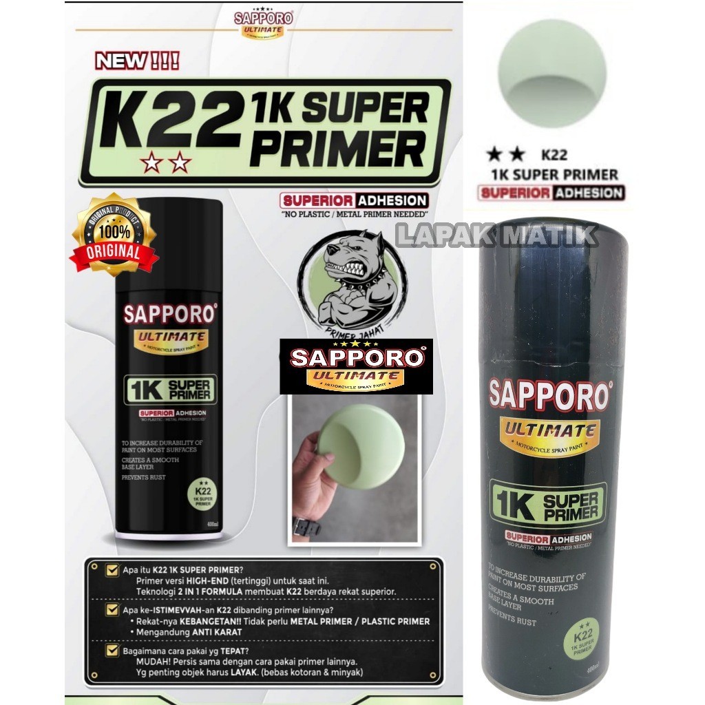 Jual Pilok Sapporo Epoxy Poksi Primer Grey B12 B22 K22 K23 | Shopee ...