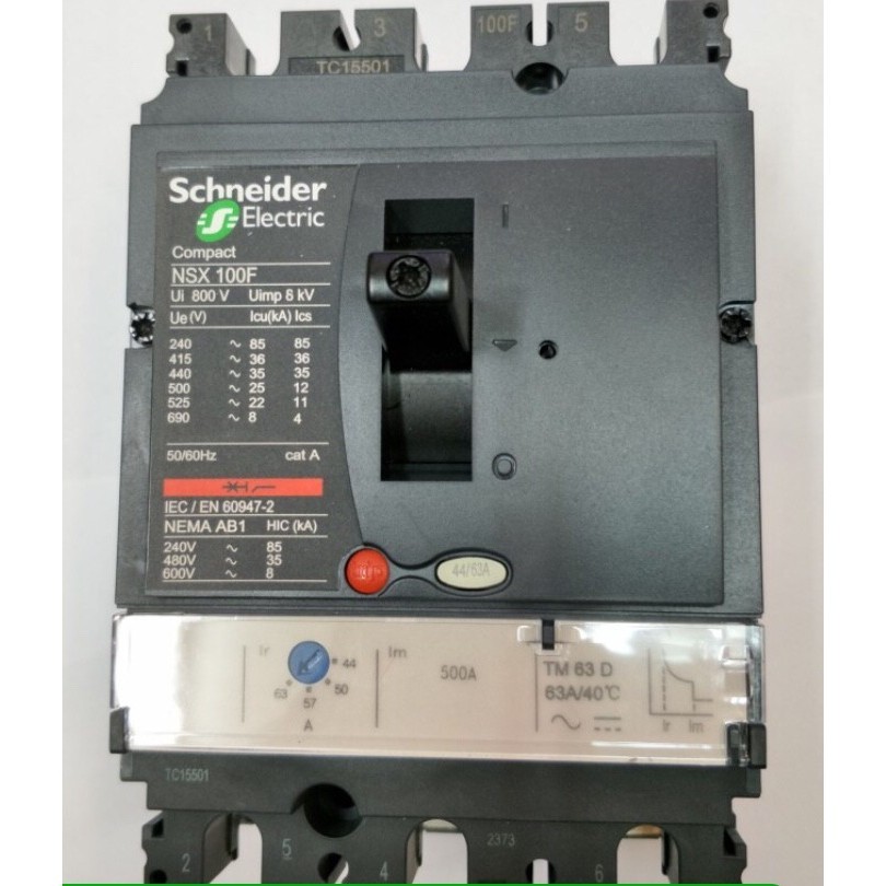 Jual MCCB NSX 100F 3P 16A-63A SCHNEIDER | Shopee Indonesia