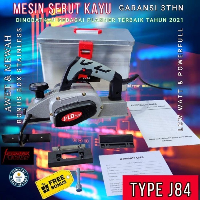 Jual Planer JLD Tool Mesin Serut Kayu Ketam Pasah Penghalus triplek ...