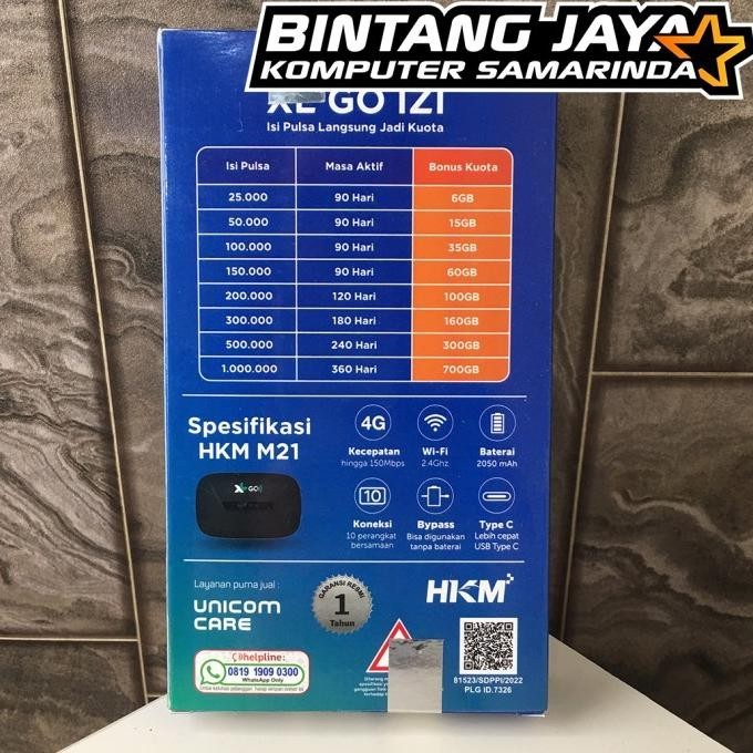 Jual BARANG TERLARIS Modem Wifi 4G LTE HKM M21 Unlock Version XL GO IZI ...