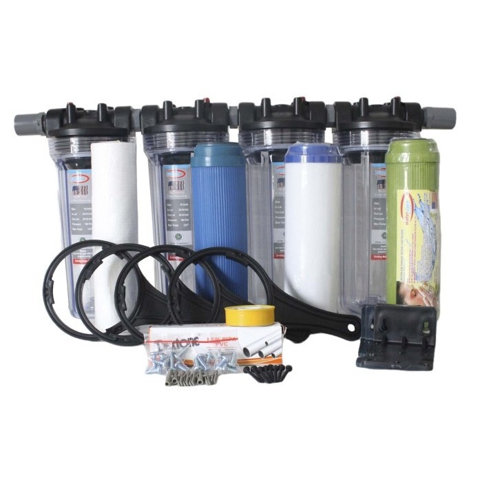 Jual Paket Filter Air 10" 4 Tahap Spgr/ Filter Air Kuning/ Filter Air ...