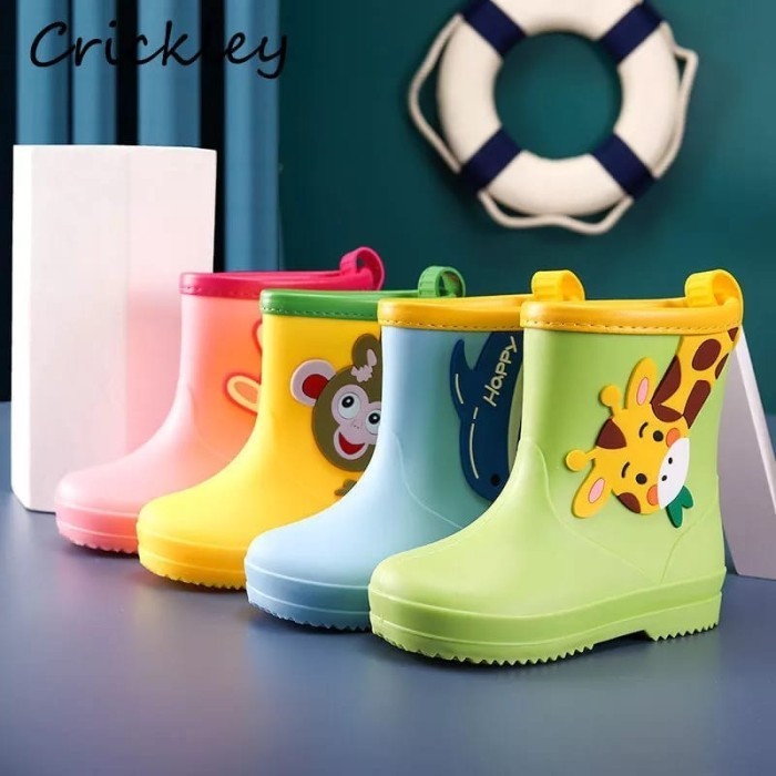 Jual Sepatu Boot Anak Waterproof Jerapah Bunny Dolpin | Shopee Indonesia