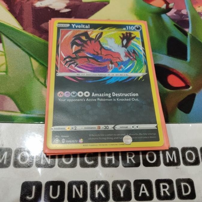 Jual Kartu Pokemon TCG EN Shining Fates Yveltal Amazing Rare | Shopee ...