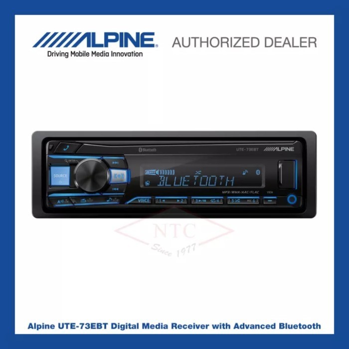 Jual Alpine Ute 73Ebt /73 Ebt / Ute73 Ebt /Head Unit Single Din | Shopee Indonesia