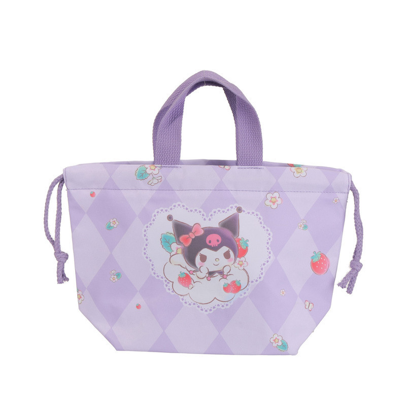 Jual Miniso Bali Sanrio characters Drawstring Bento Bag Kuromi Lunch ...