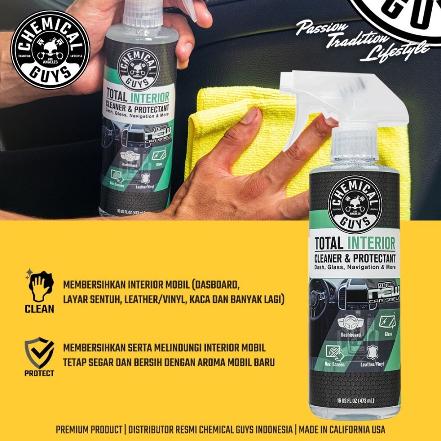 Jual Chemical Guys Total Interior Cleaner NewCarSmell Pembersih Mobil ...