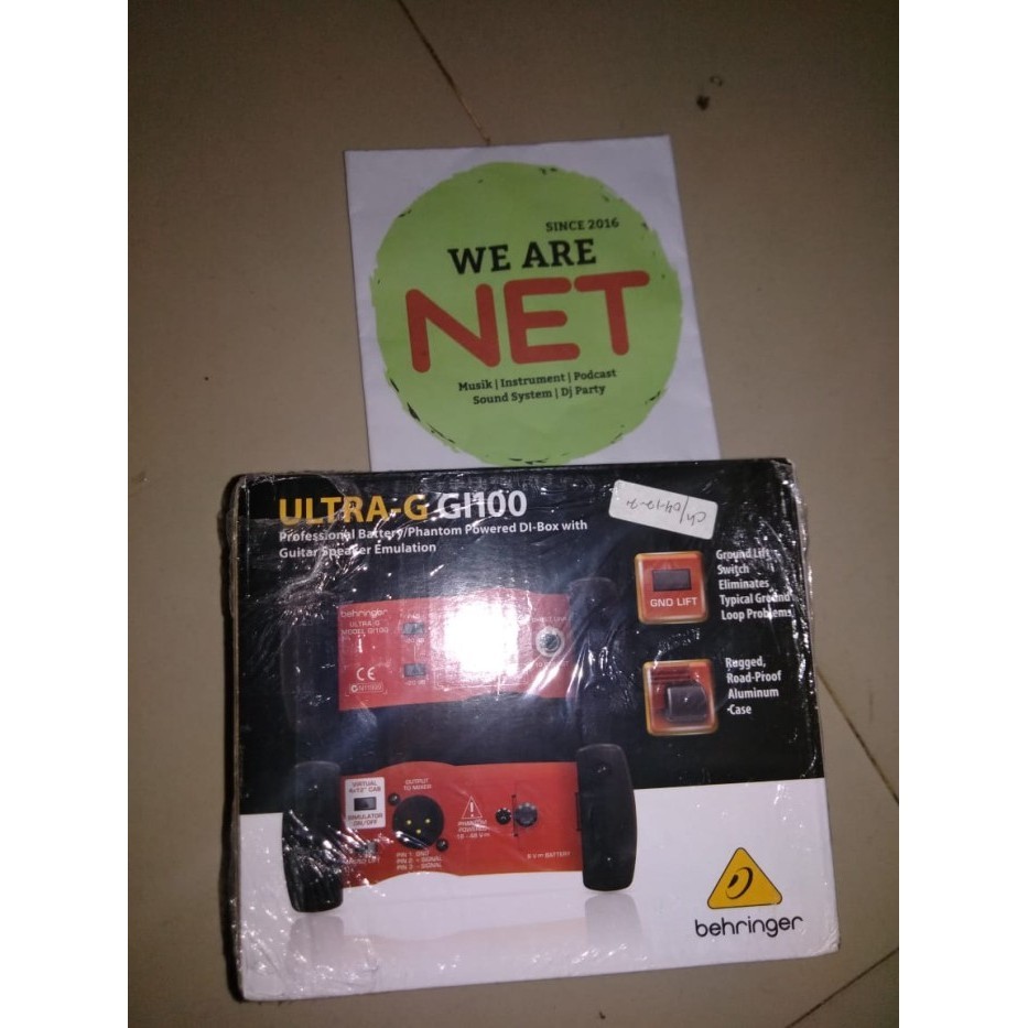 Jual Behringer Gi100 Di Box Phantom Powerd With Speaker Emulated ...