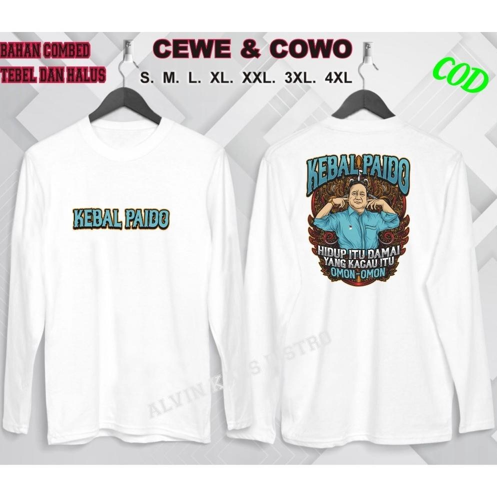 Jual HARGA MURAH Kaos Dewasa Kebal Paido Prabowo Lengan Panjang Bdr ... Jual HARGA MURAH Kaos Dewasa Kebal Paido Prabowo Lengan Panjang Bdr ...