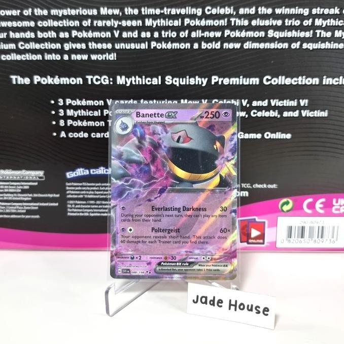 Jual Banette EX 088/198 (Scarlet & Violet) - Kartu Pokemon TCG English | Shopee Indonesia