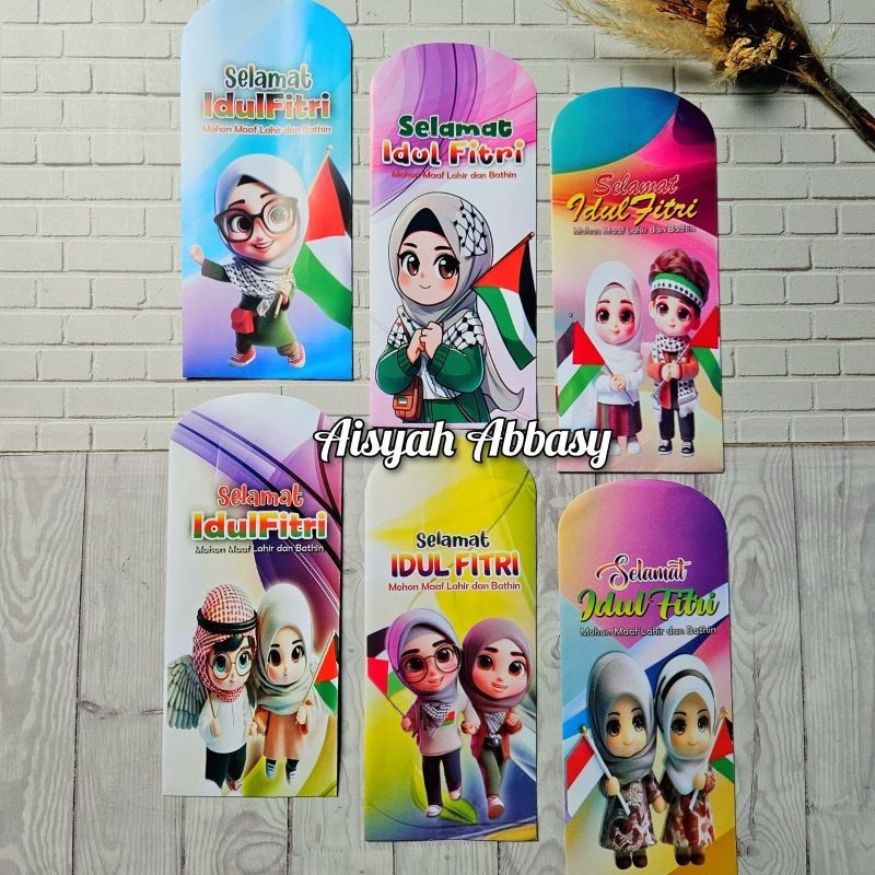 Jual Amplop lebaran ampau lebaran Karakter Kartun Palestine uk Panjang ...