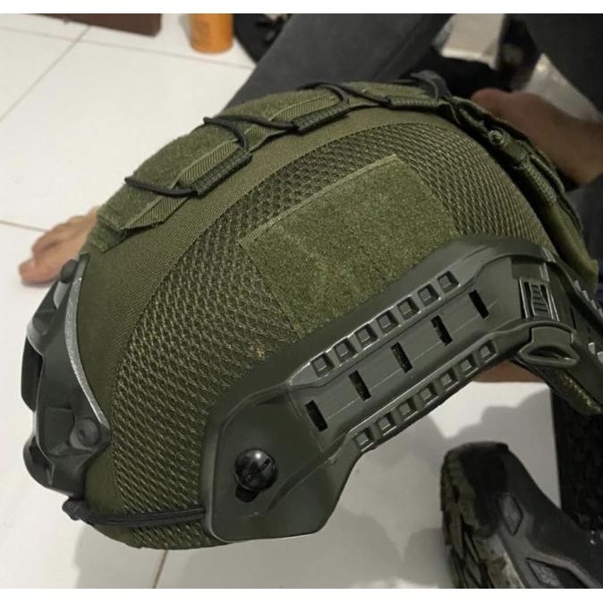 Jual Helm Kevlar Balistic Anti Peluru Tactical Lev 3A Hijau Custom ...