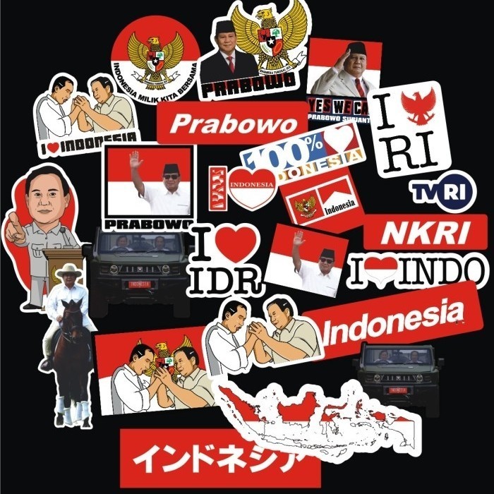 Jual Prabowo Sticker Pack / Prabowo Subianto Sticker / Sticker Koper ...
