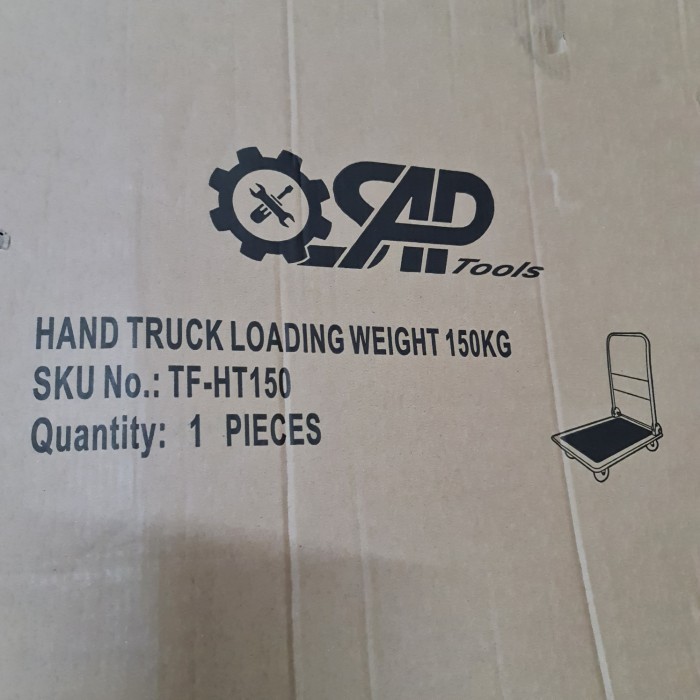 Jual GEROBAK BESI HAND TRUCK 150KG TROLLEY BARANG TROLLEY LIPAT BIRU ...