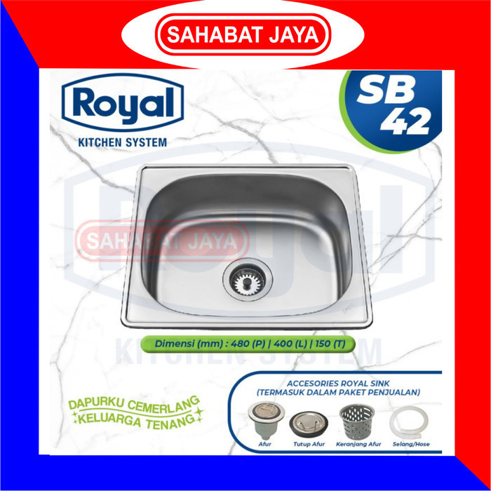 Jual PROMOO!! ROYAL KITCHEN SINK SB 42 BAK CUCI PIRING MINIMALIS SET ...