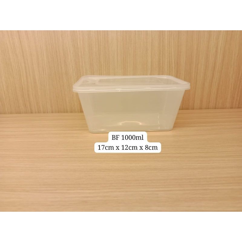 Jual Thinwall Persegi 1000 ml,Food Container 1000 Ml ( isi 10 Pcs ...