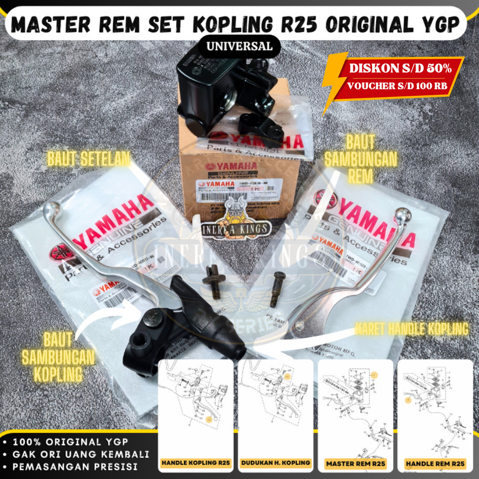 Jual Master Rem Depan plus Handle Rem plus Handle Kopling 1WD R25 Full ...