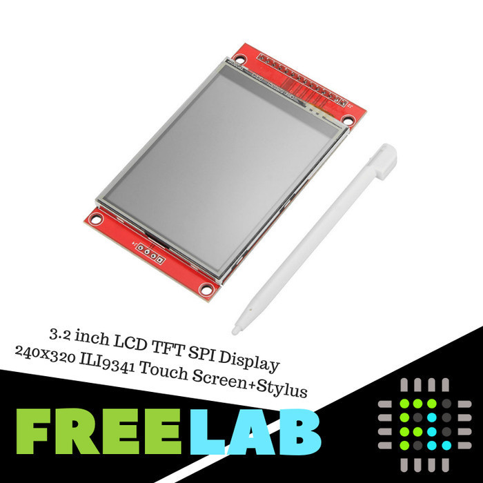 Jual New!! 3.2 inch LCD TFT SPI Display Color Modul ILI9341 Touch ...