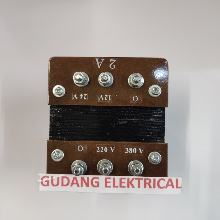 Jual Trafo Transformer Input 0 380 220 Vac Output 0 12 24 Vac 2 Amper ...