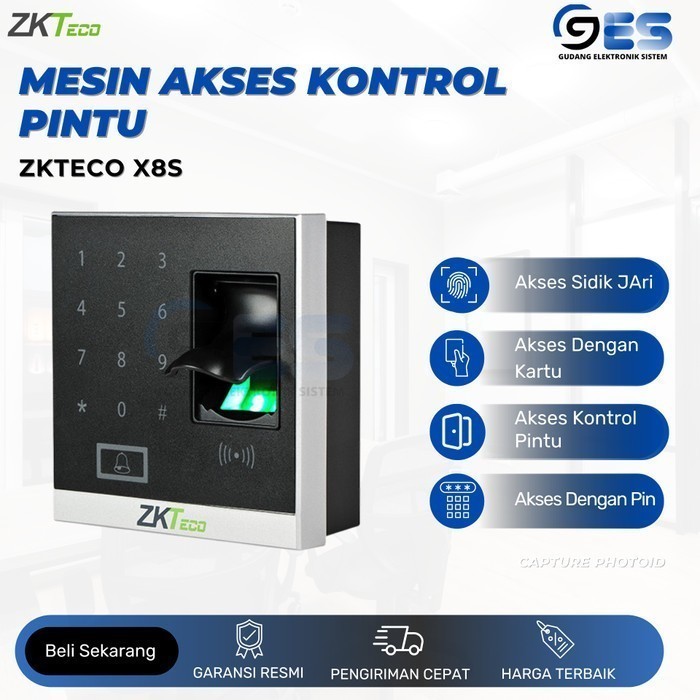 Jual Akses Kontrol Pintu ZKTeco X8S Access Control | Shopee Indonesia
