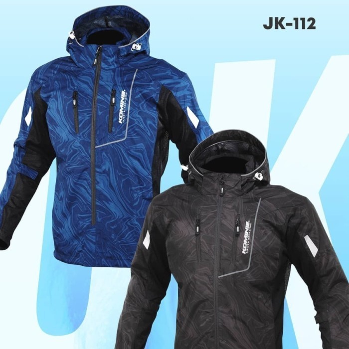 Jual KOMINE RIDING JACKET JK-112 PROTECT HALF MESH PARKA GENRI MARBLE | Shopee Indonesia