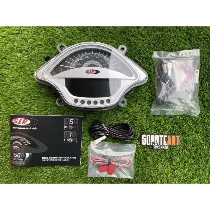 Jual Speedometer SIP LED Digital Vespa S LX GTS iGet Silver Series ...