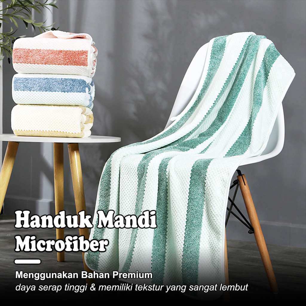 Jual Handuk Mandi Premium Jumbo Dewasa Ukuran 70x140cm Katun Lembut ...