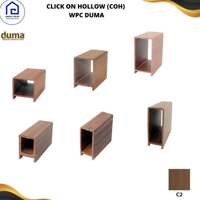Jual Panel Dinding Plafon CLICK-ON HOLLOW (COH) DUMA WPC | Shopee Indonesia