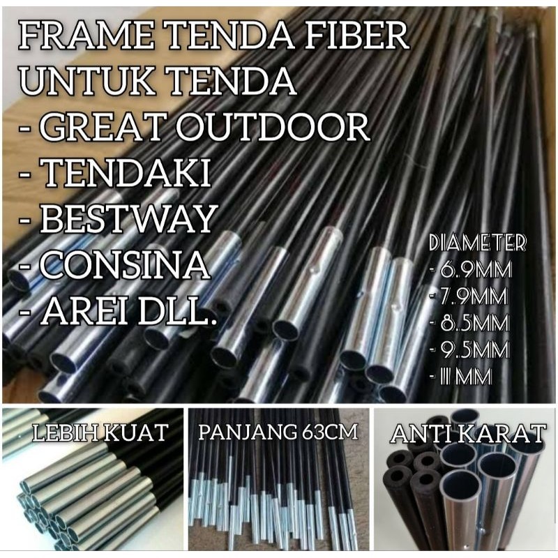 Jual FRAME TENDA TENDAKI FIBER KUAT / FRAME TENDA BORNEO 4/ TENDA ...