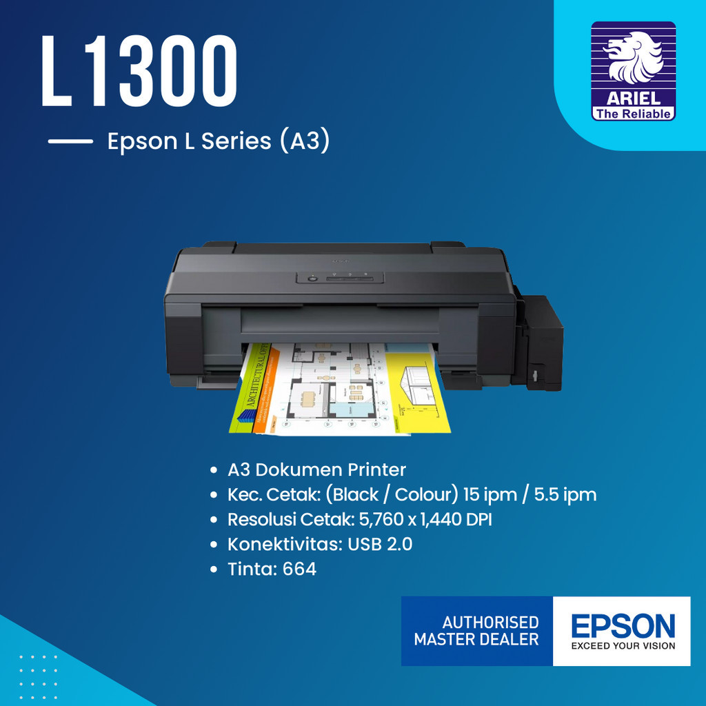 Jual Printer Epson L1300 A3 EcoTank Print Only | Shopee Indonesia
