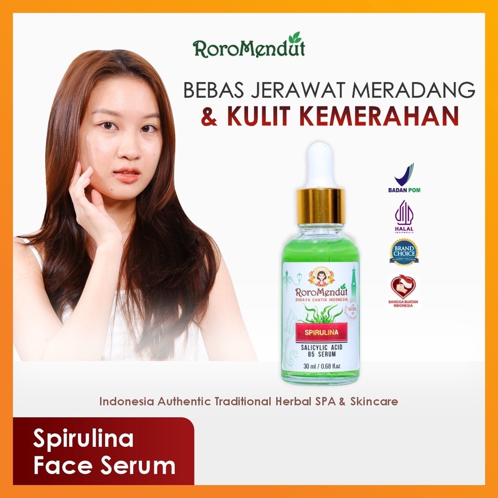 Jual 𝐑𝐎𝐑𝐎 𝐌𝐄𝐍𝐃𝐔𝐓 Spirulina Salicylic Acid B5 Serum | BPOM HALAL ...