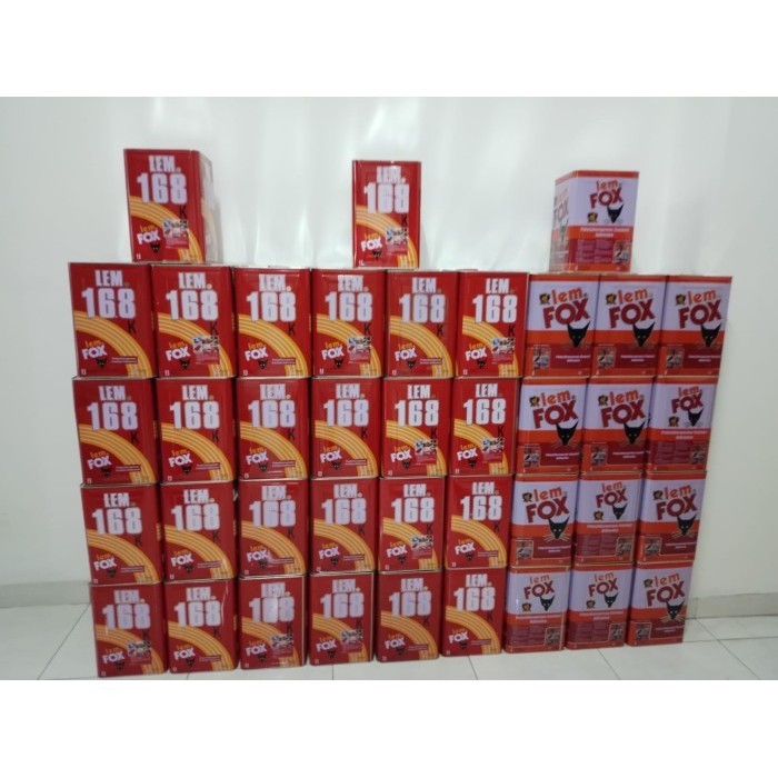 Jual Lem Fox 168 K Blek Besar 10 Kg Lem Kuning Lem Kayu Lem Hpl ...