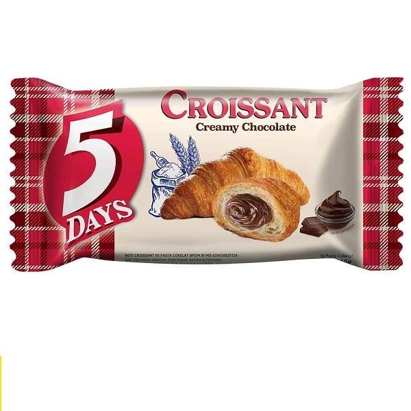 Jual 5 DAYS CROISSANT CHOCOLATE 60 GR | Shopee Indonesia