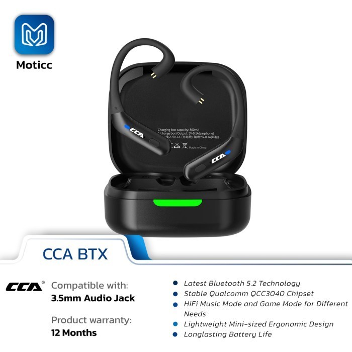 Jual CCA BTX Module Bluetooth 5.2 True Wireless Earphone APTX Low ...