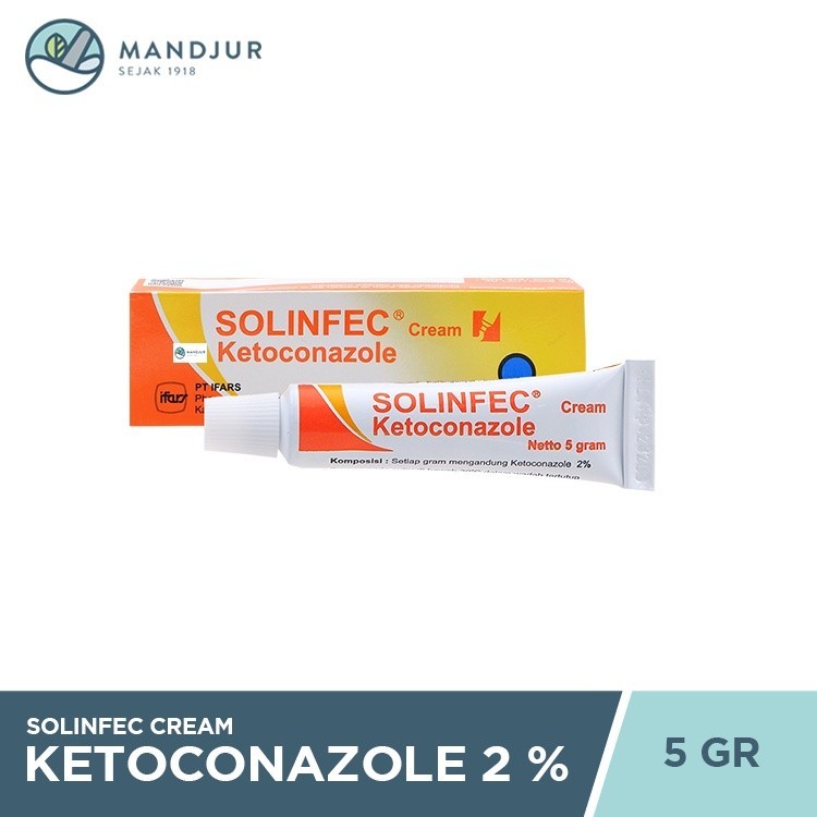 Jual Solinfec Cream 5 g - Krim Gatal Kulit Infeksi Jamur | Shopee Indonesia