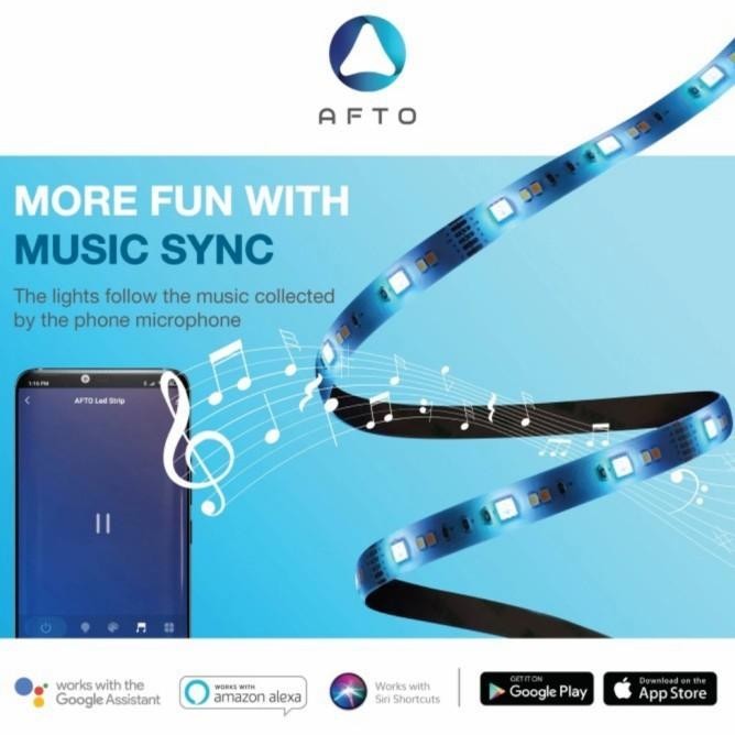 Jual Afto Smart Led Strip Bundling (Smart Led Strip 4Meter + Controller ...