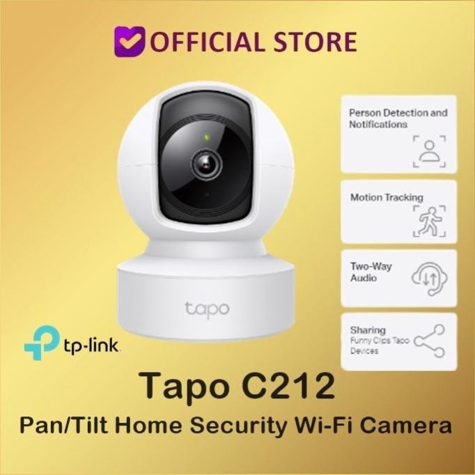 Jual Tp-Link Tapo C212 2K 3Mp Cctv Pan/Tilt Home Security Wi-Fi Camera ...