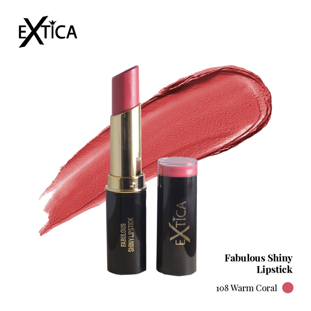 Jual EXTICA Fabulous Shiny Lipstick BPOM 3.8 G Perona Bibir Lip Color ...