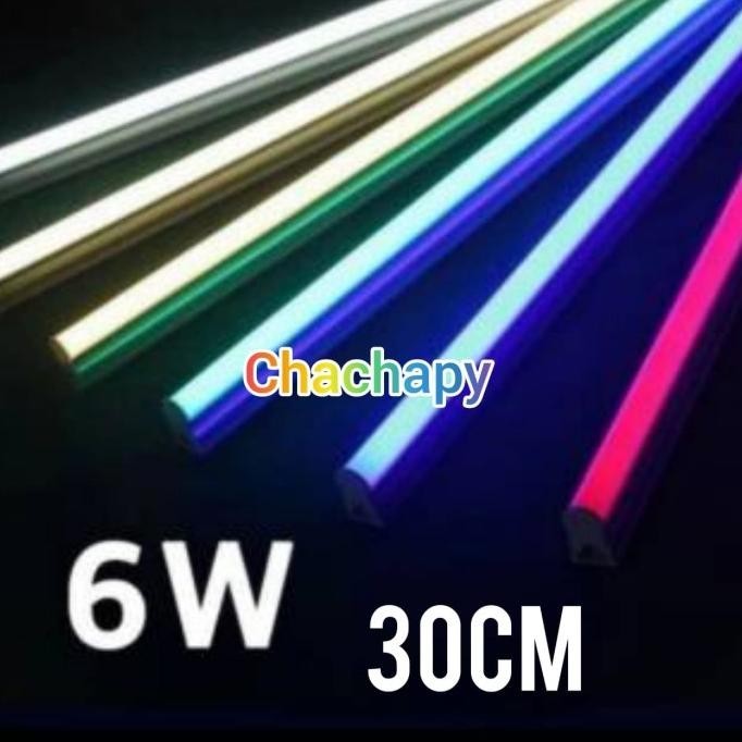 Jual lampu tl neon T5 led 6watt 30cm tube warna warni | Shopee Indonesia