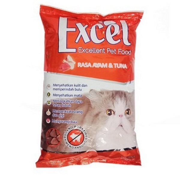 Jual EXCEL Cat Food Segitiga (Orange) 500 Gr Paket 3 Pcs Freshpack ...