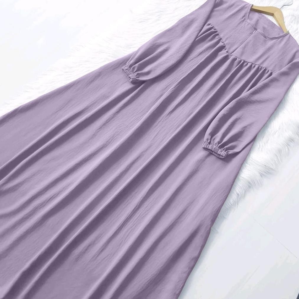 Jual Gamis Muslim Model Baru Bahan Crinkle Airflow // Gamis Wanita ...