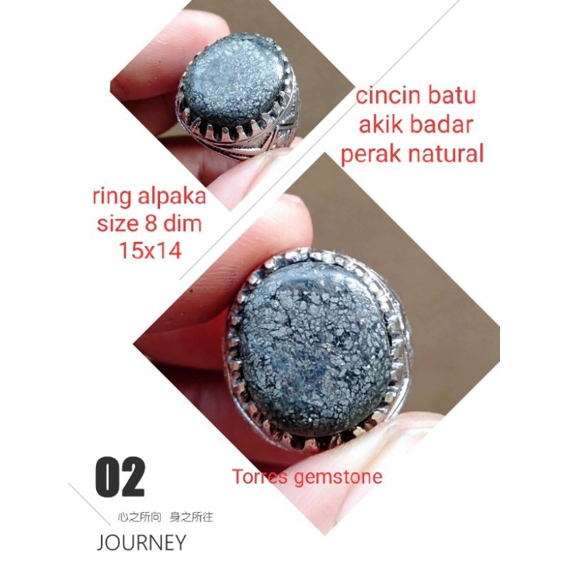 Jual cincin batu akik badar perak natural 8 | Shopee Indonesia