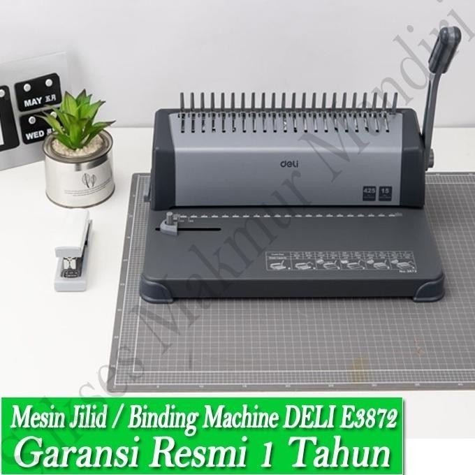 Jual Mesin Jilid / Binding Machine Deli E3872 | Shopee Indonesia