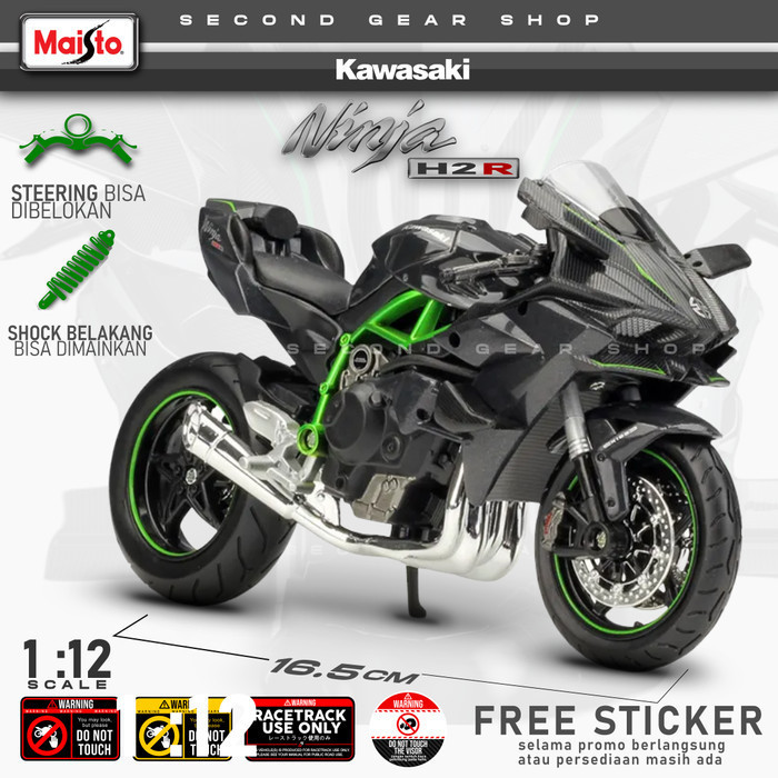 Jual Diecast Motor Maisto 1:12 Kawasaki Ninja H2 / H2R | Shopee Indonesia