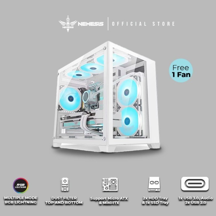Jual Nyk Nemesis T75 Titans Casing Komputer M Atx - Casing Pc Gang ...